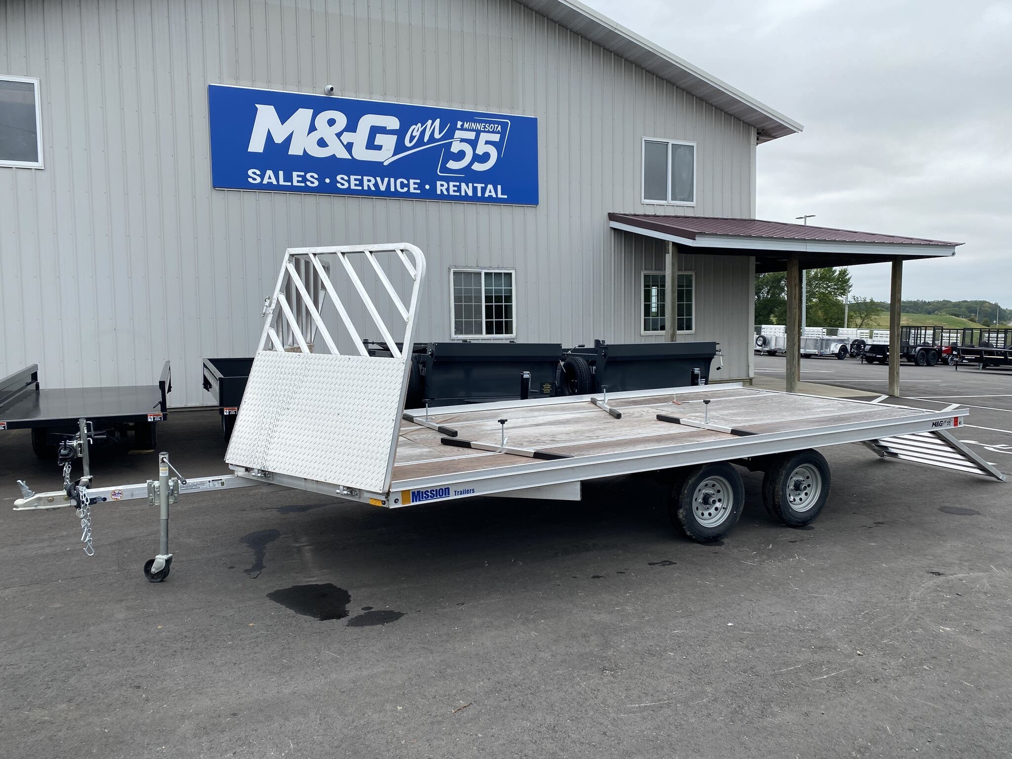 2025 MISSION TRAILERS 101X16 3 PLACE OPEN SNOW TRAILER