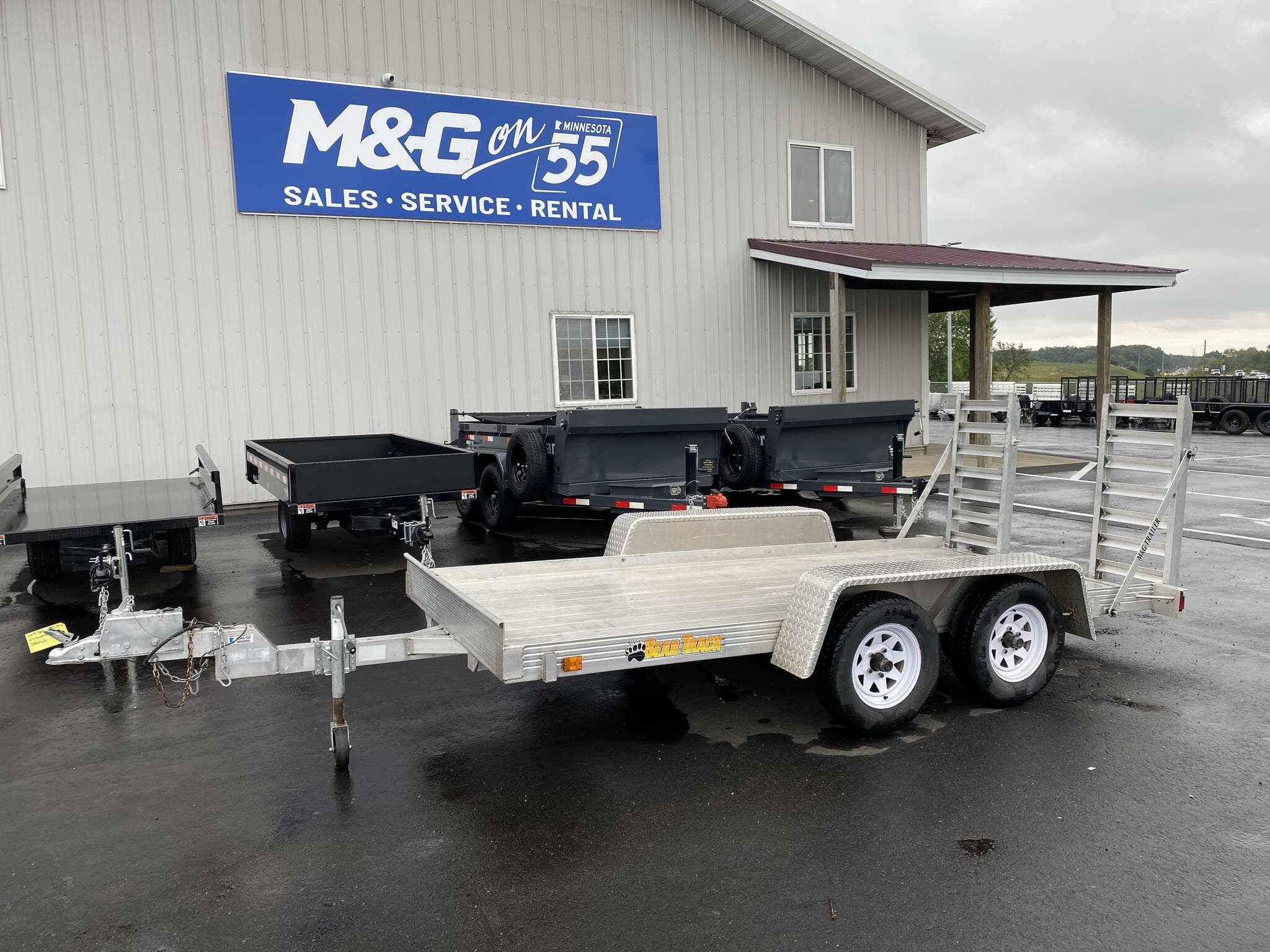 2008 BEAR CAT 5.5X12 ALUMINUM SA UTILITY TRAILER