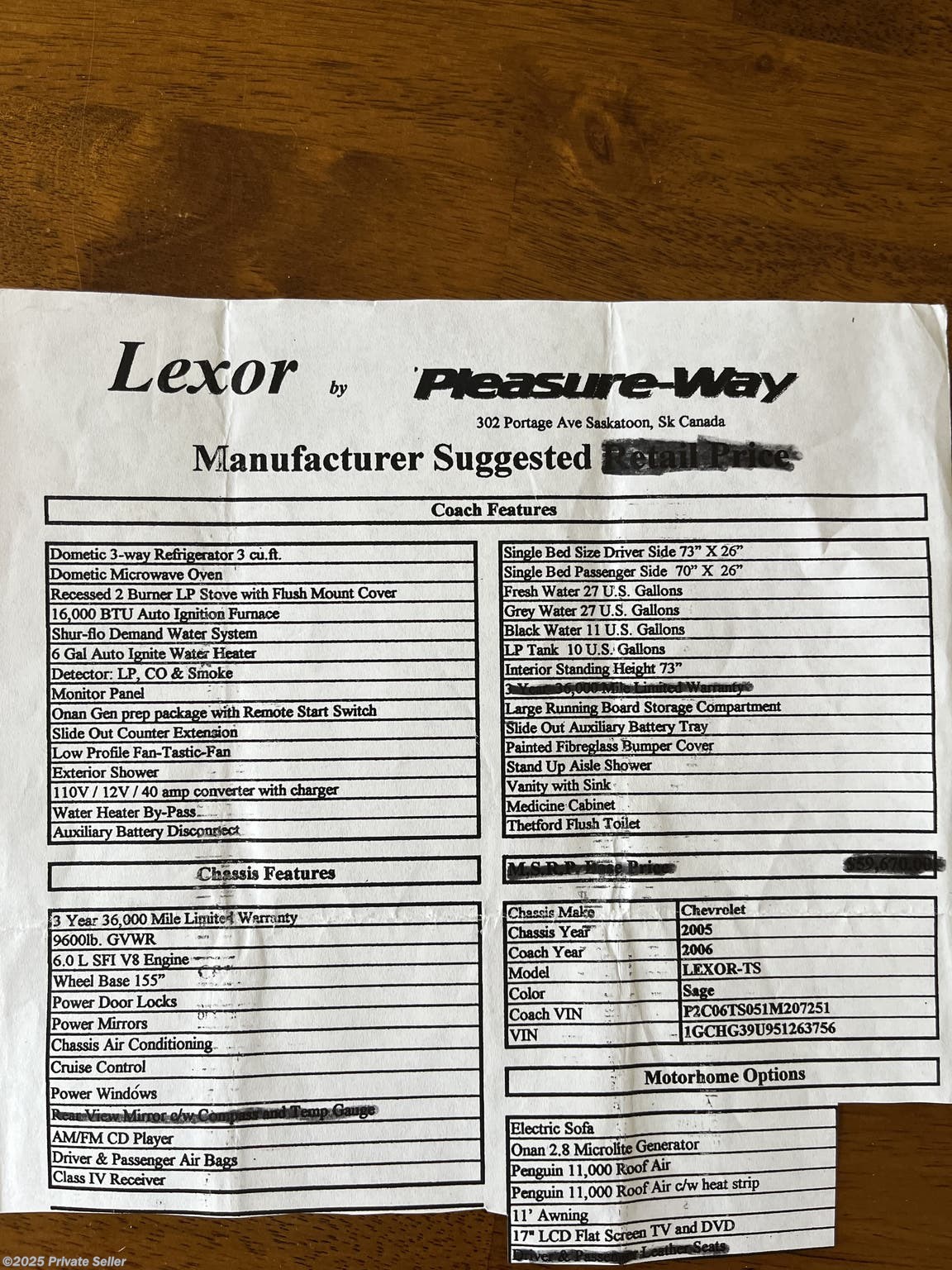 2006 Pleasure-Way Lexor TS RV for Sale in Ocala, FL 34475 | | RVUSA.com ...