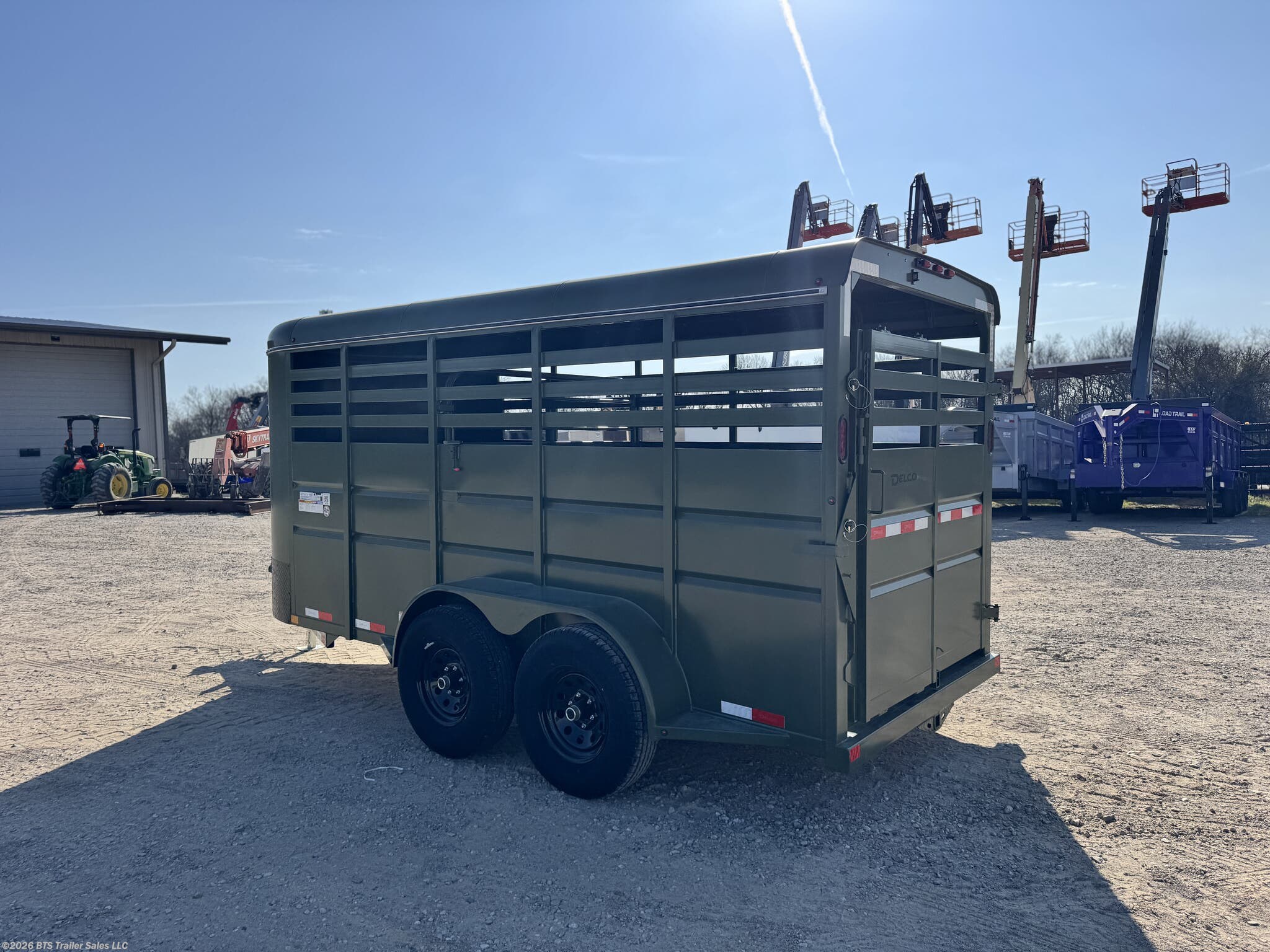 2026 Delco 6X16 Bumper Pull Livestock Trailer 6K Torsion Axle